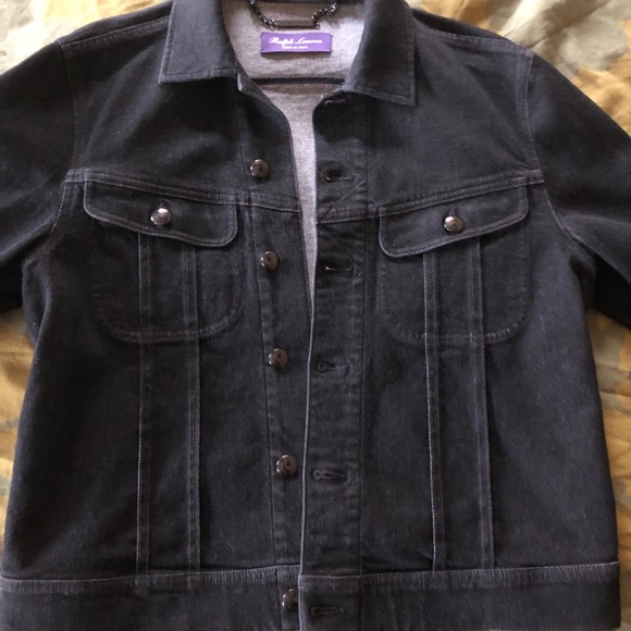 Ralph Lauren Purple Label | Jackets & Coats | Purple Label Black Denim ...